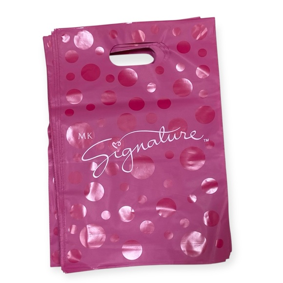 Mary Kay | Other | Mary Kay Signature Y2k Hot Pink Dots Plastic Bags ...